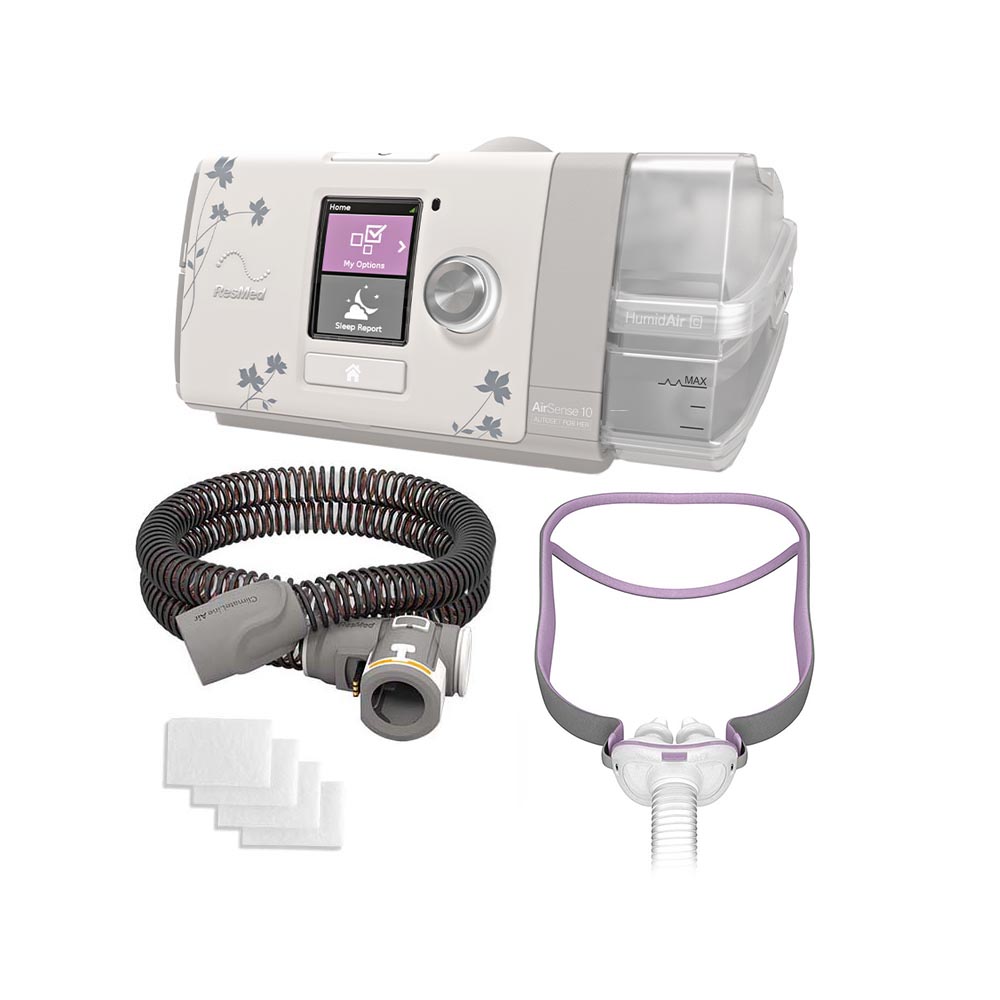 AirSense 10 AutoSet For Her CPAP with AirFit P10 FH Pillows Mask